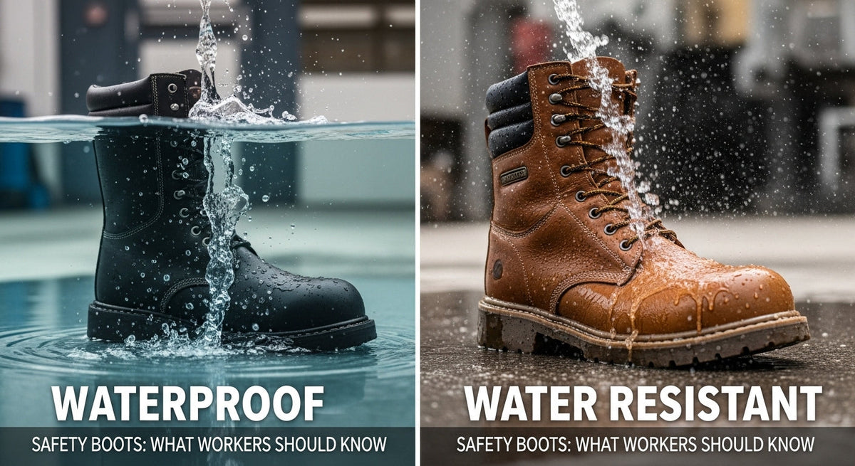 Waterproof vs Water Resistant Safety Boots | What Workers Should Know ...