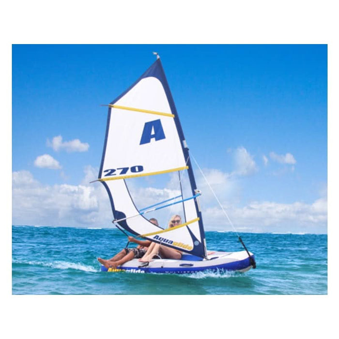 Aquaglide Multisport 270 Supersport Inflatable HB Sailboat Sailing Rig ...