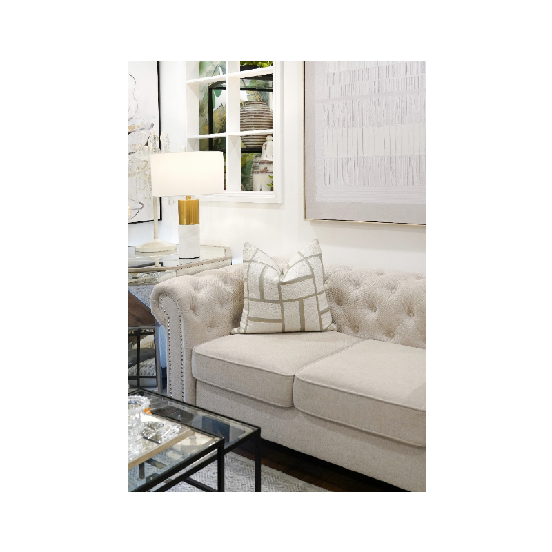 The Harvo White And Grey Cushion - Shopica — Shopica Pty Ltd